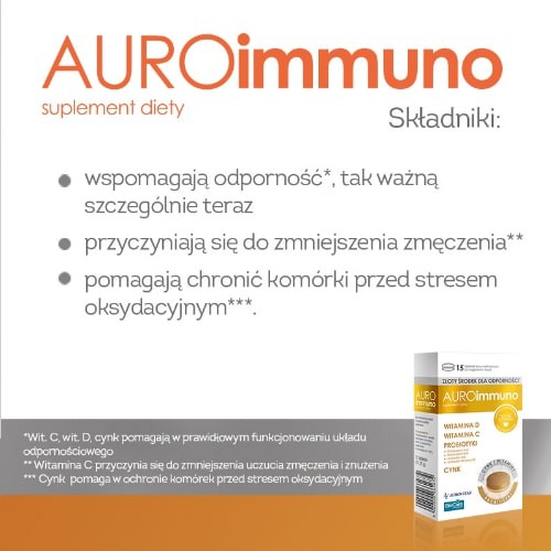 AUROimmuno, 15tabl. do rozgryzania i żucia - suplement diety - apteka ...