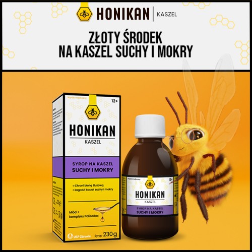 HONIKAN KASZEL Syrop na kaszel suchy i mokry, 230g - wyrób medyczny ...