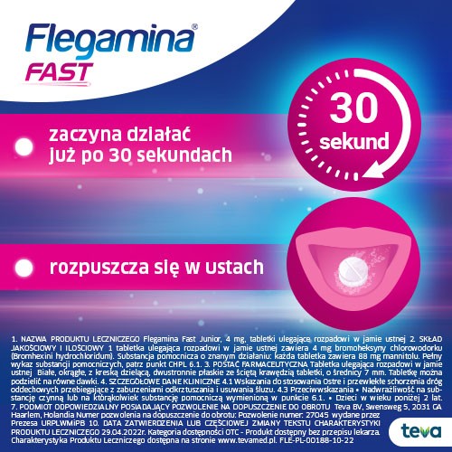 FLEGAMINA Fast Junior 4 mg - lek bez recepty - apteka internetowa Olmed