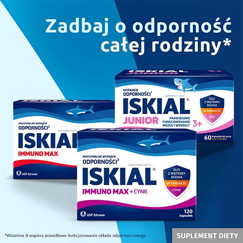 Iskial Immuno Max + C - suplement diety - apteka internetowa Olmed.