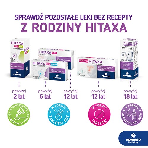 Bilastyna Hitaxa 20 mg - lek bez recepty - apteka internetowa Olmed