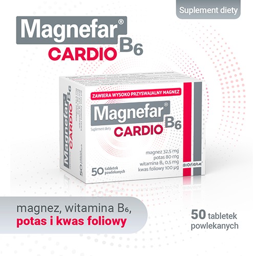 Magnefar B6 Cardio - suplement diety - apteka internetowa Olmed