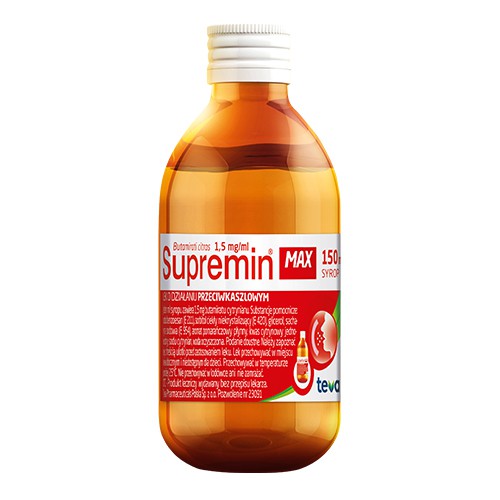 Supremin MAX syrop 1,5 mg/ml -1 butelka 150ml – cena, właściwości i ...