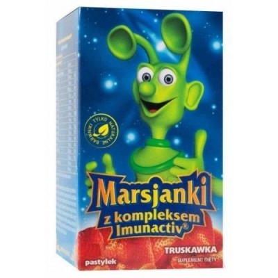 MARSJANKI z kompleksem Imunactiv o smaku truskawkowym, 30 pastylek ...