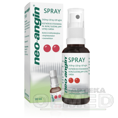 Neo-Angin Spray - 30 ml – cena, właściwości i opinie na AptekaOlmed.pl