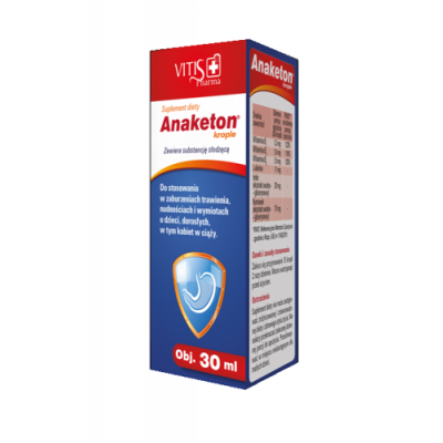 Anaketon krople na trawienie, 30 ml - ulotka, cena, skład