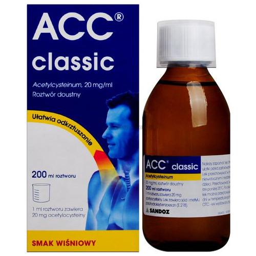 ACC Classic rozt.doust. 0,02g/ml - 200 ml – cena, właściwości i opinie ...
