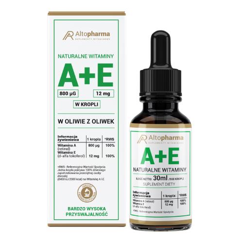 ALTOPHARMA Naturalna witamina A+E forte krople, 30 ml - apteka Olmed