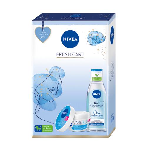 NIVEA Zestaw Fresh Care Płyn micelarny 5w1, 200ml + Lekki krem do ...