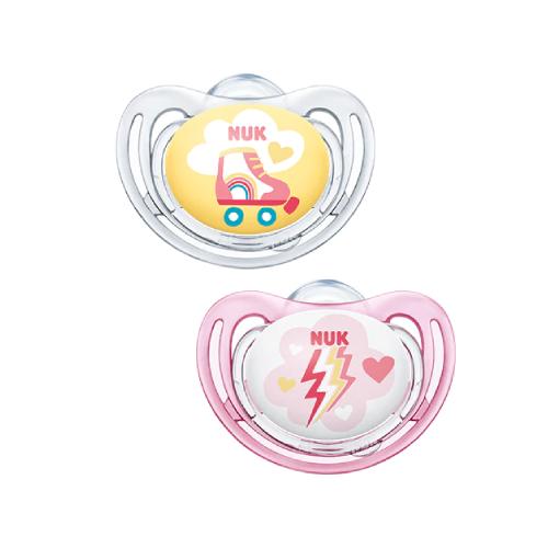 NUK Silikonowy smoczek uspokajający Freestyle 18-36m niebieski, 2szt.