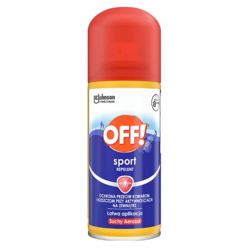 OFF! Sport Repelent Suchy Aerozol przeciw komarom i kleszczom, 100ml ...
