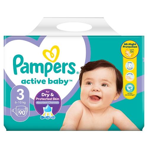 Pampers Active Baby 3 (6-10kg), 90szt. - Apteka Internetowa Olmed