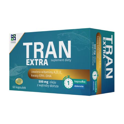 Tran Extra, 60kaps. - suplement diety - apteka Olmed