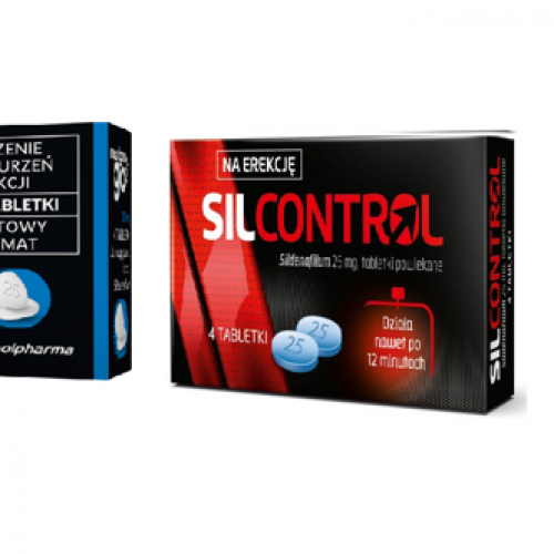 Zestaw Maxigra Go 0,025g, 4 tabletki do żucia + Silcontrol 0,025 g, 4 ...